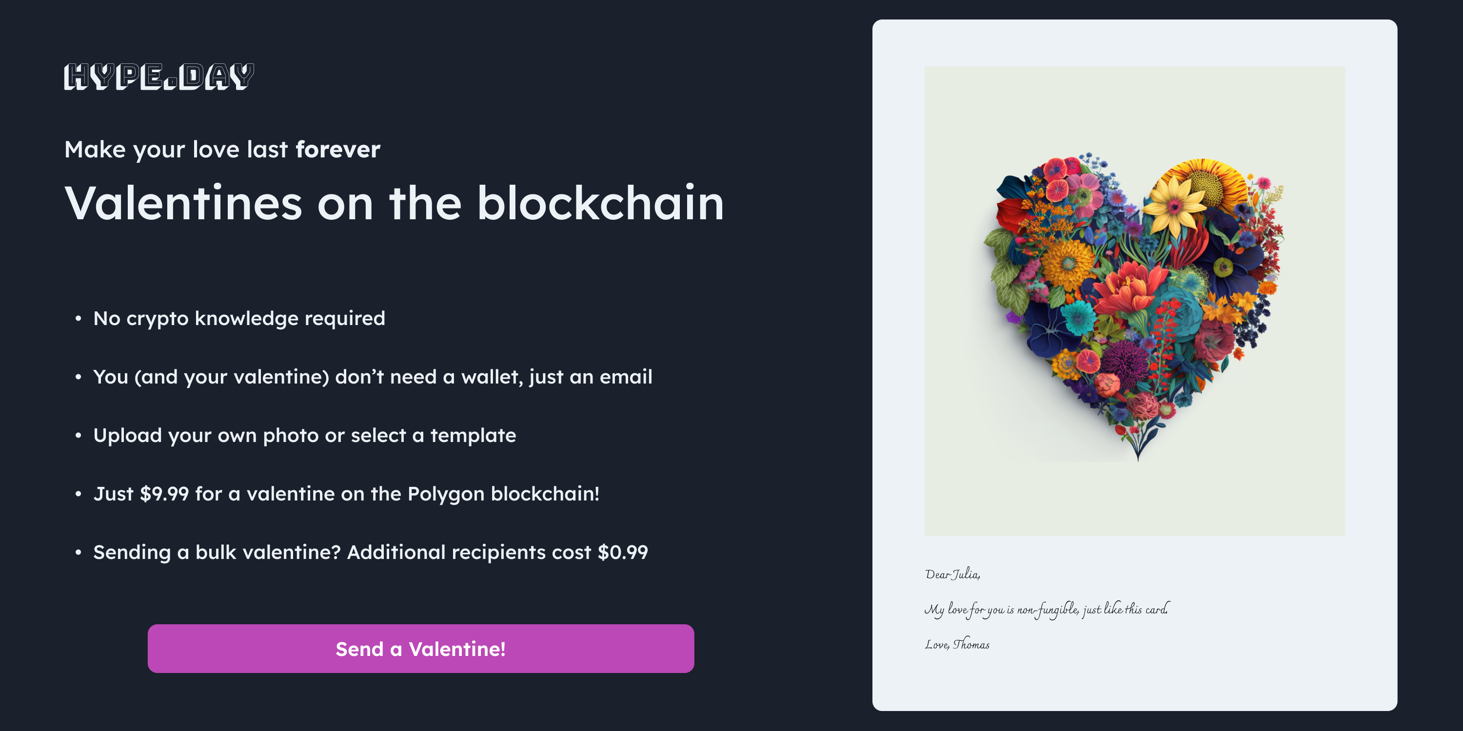 Valentine's Day NFT Cards